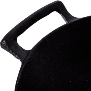 It's useful. 14 Inch Cast Iron Wok with Handles and Built in Base