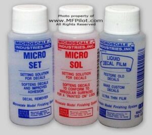 microscale micro set, sol & decal film 3-bottle combo - advanced modeling supply