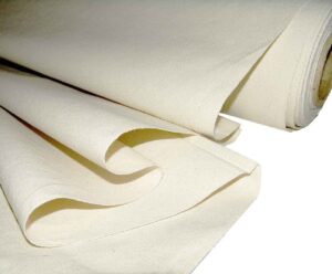 mybecca unprimed cotton canvas fabric 7 oz natural duck cloth 58" wide, 5 yards