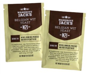 2x mangrove jack’s craft series yeast m21 belgian wit (10g)