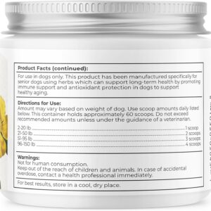 Dr. Harvey's Golden Years Geriatric Herbal Supplement for Senior Dogs, 7 Oz