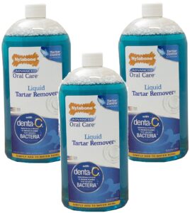 nylabone advanced oral liquid tartar remover - 32oz bottles (3 pack)