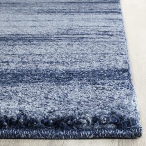 SAFAVIEH Retro Collection Accent Rug - 4' x 6', Light Blue & Blue, Modern Abstract Design, Non-Shedding & Easy Care, Ideal for High Traffic Areas in Entryway, Living Room, Bedroom (RET2693-6065)