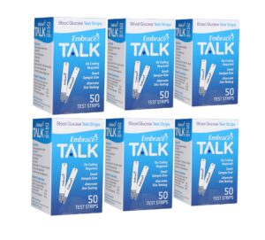 embrace talk test strips bundle 300 ct