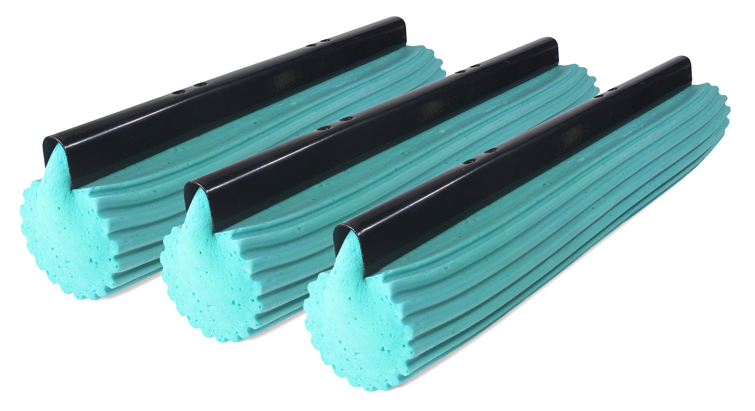 PVA Professional Double Roller Ultra Foam Rubber Mop and 3X Mop Heads