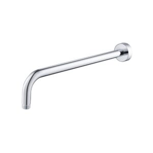 isenberg hs1012sacp wall mount round shower arm - 16" (400mm) - with flange - chrome