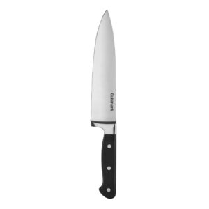 cuisinart c77tr-8cf triple rivet collection 8" chef knife, black