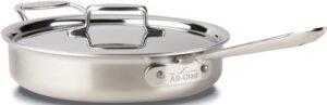 all-clad saute pan, 3-quart, silver