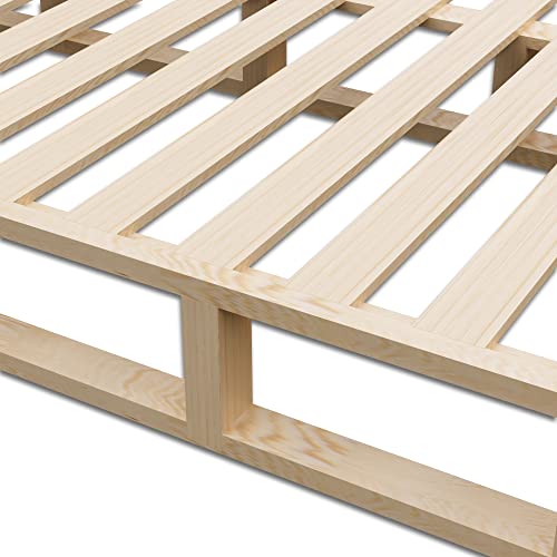 Spring Coil 8-Inch High Profile Mattress Foundation/Strong Wood Structure/Easy Simple Assembly Box Spring, Full, Off-White, King