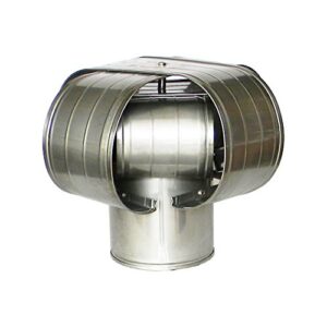 6” stainless steel vacu-stack chimney cap for solid pack chimney pipe