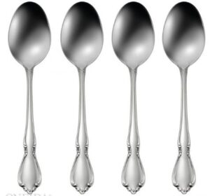 oneida chateau dinner place spoons - set of 4