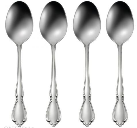 Oneida Chateau Dinner Place Spoons - Set of 4