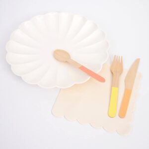 Meri Meri Neon Wooden Cutlery Set