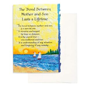 blue mountain arts greeting card “the bond between mother and son lasts a lifetime” is the perfect birthday, graduation, mother’s day, or “just because” card for a mom or a son (cbm404)