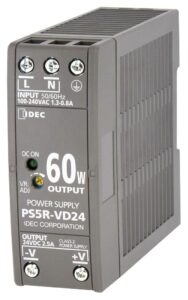 ac/dc din rail power supply (psu), switching, 1 output, 60 w, 24 vdc, 2.5 a