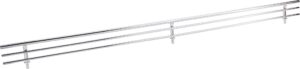 hardware resources sf29-pc wire shoe shelf fence, polished chrome