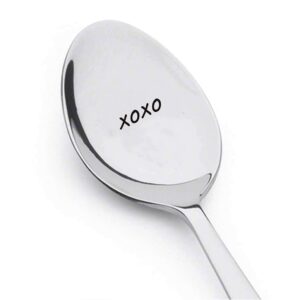 xoxo spoon - coffee spoon or tea spoon - engraved flatware spoon - spoon gift#sp_080