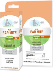 four paws 3 pack of aloe ear mite treatment for cats, 0.75 fluid ounces each, kills on contact