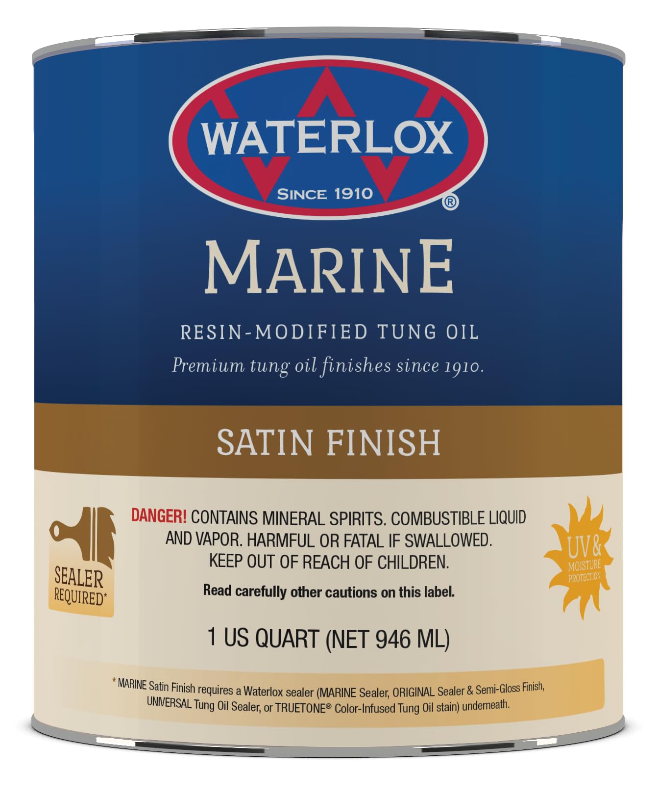 Waterlox Marine Satin Finish, 1 Quart