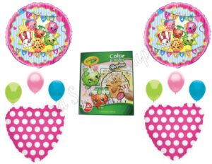 shopkins & crayola coloring book birthday party balloons decorations supplies cupcake cookie