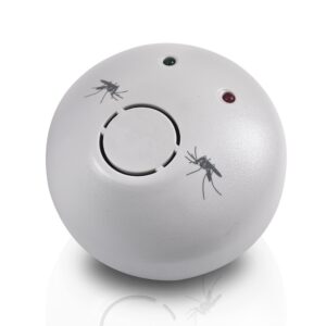 serenelife pslumr8 electronic plug in pest high frequency ultrasonic eco humane home indoor repellent control, imitates male mosquito and dragonfly sounds, pslumr8