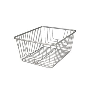 spectrum diversified ashley basket, large, satin nickel