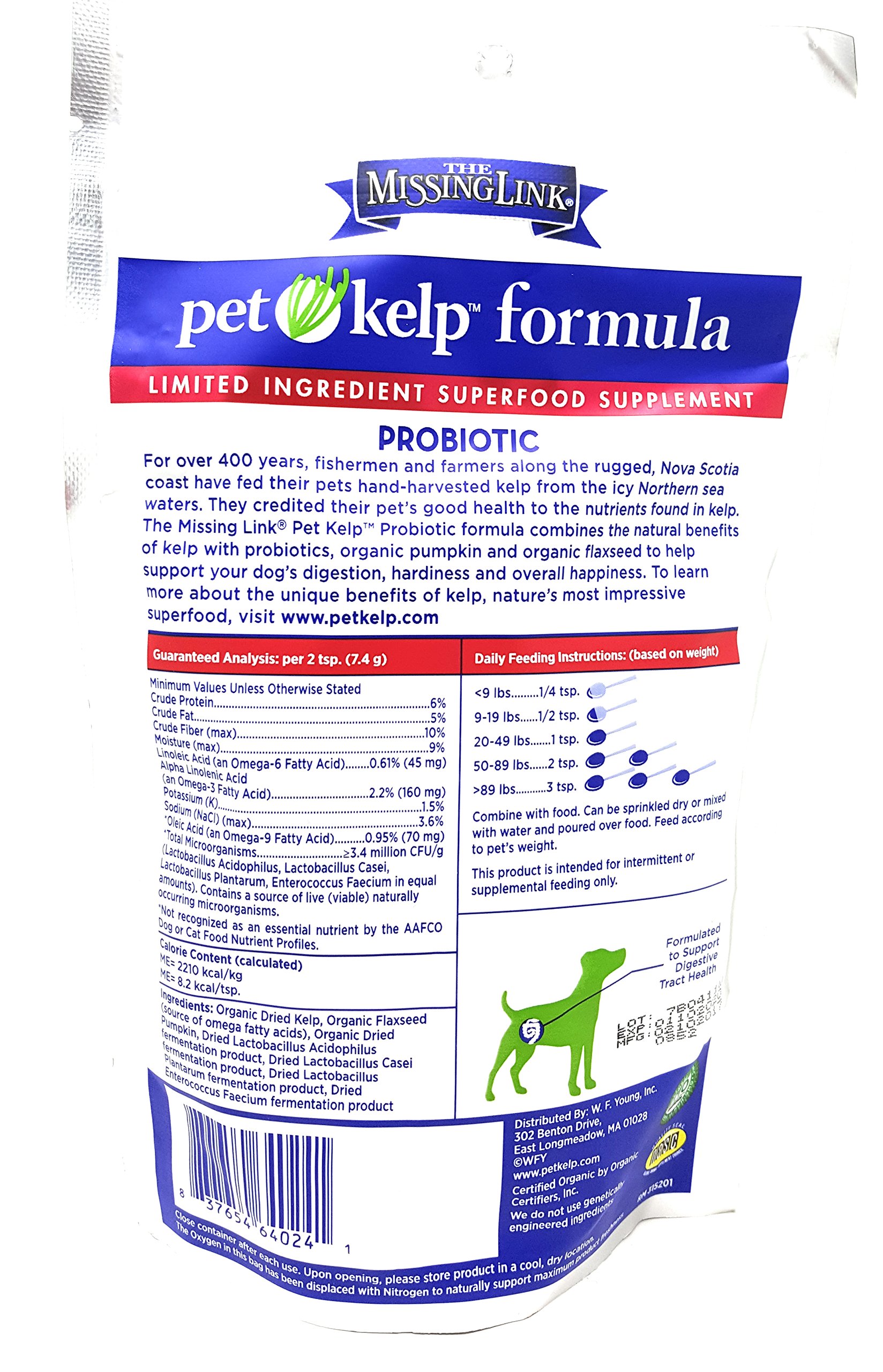 (3 Pack) Pet Kelp Probiotic Formula, 8 Ounces each