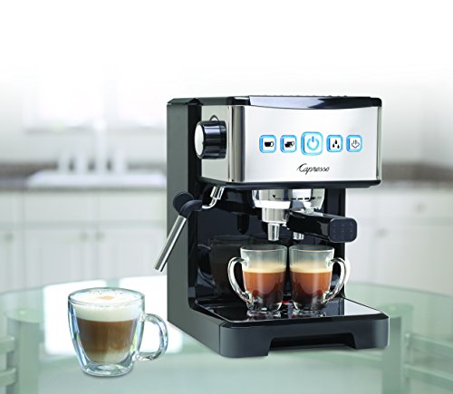 Capresso 124.01 Ultima Pro Programmable Pump Espresso Machine, Black/Stainless Steel