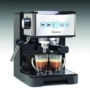 Capresso 124.01 Ultima Pro Programmable Pump Espresso Machine, Black/Stainless Steel