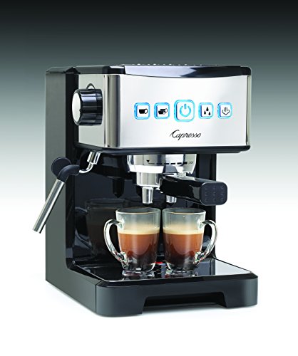 Capresso 124.01 Ultima Pro Programmable Pump Espresso Machine, Black/Stainless Steel