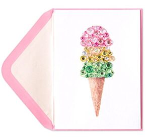 papyrus birthday card jeweled ice cream