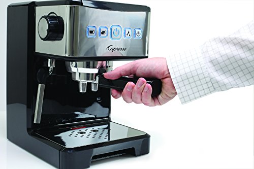 Capresso 124.01 Ultima Pro Programmable Pump Espresso Machine, Black/Stainless Steel