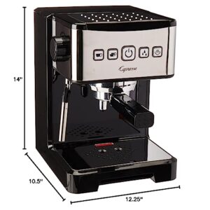 Capresso 124.01 Ultima Pro Programmable Pump Espresso Machine, Black/Stainless Steel