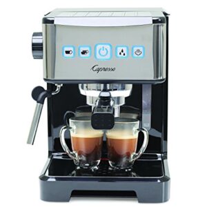 Capresso 124.01 Ultima Pro Programmable Pump Espresso Machine, Black/Stainless Steel