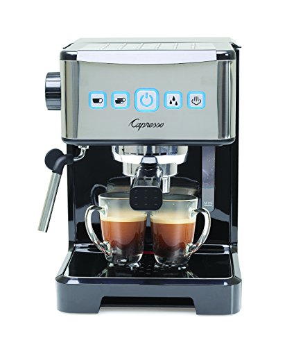 Capresso 124.01 Ultima Pro Programmable Pump Espresso Machine, Black/Stainless Steel