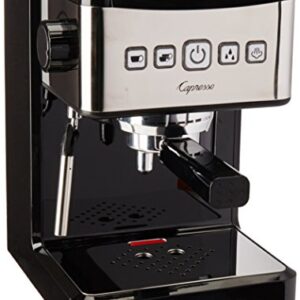 Capresso 124.01 Ultima Pro Programmable Pump Espresso Machine, Black/Stainless Steel