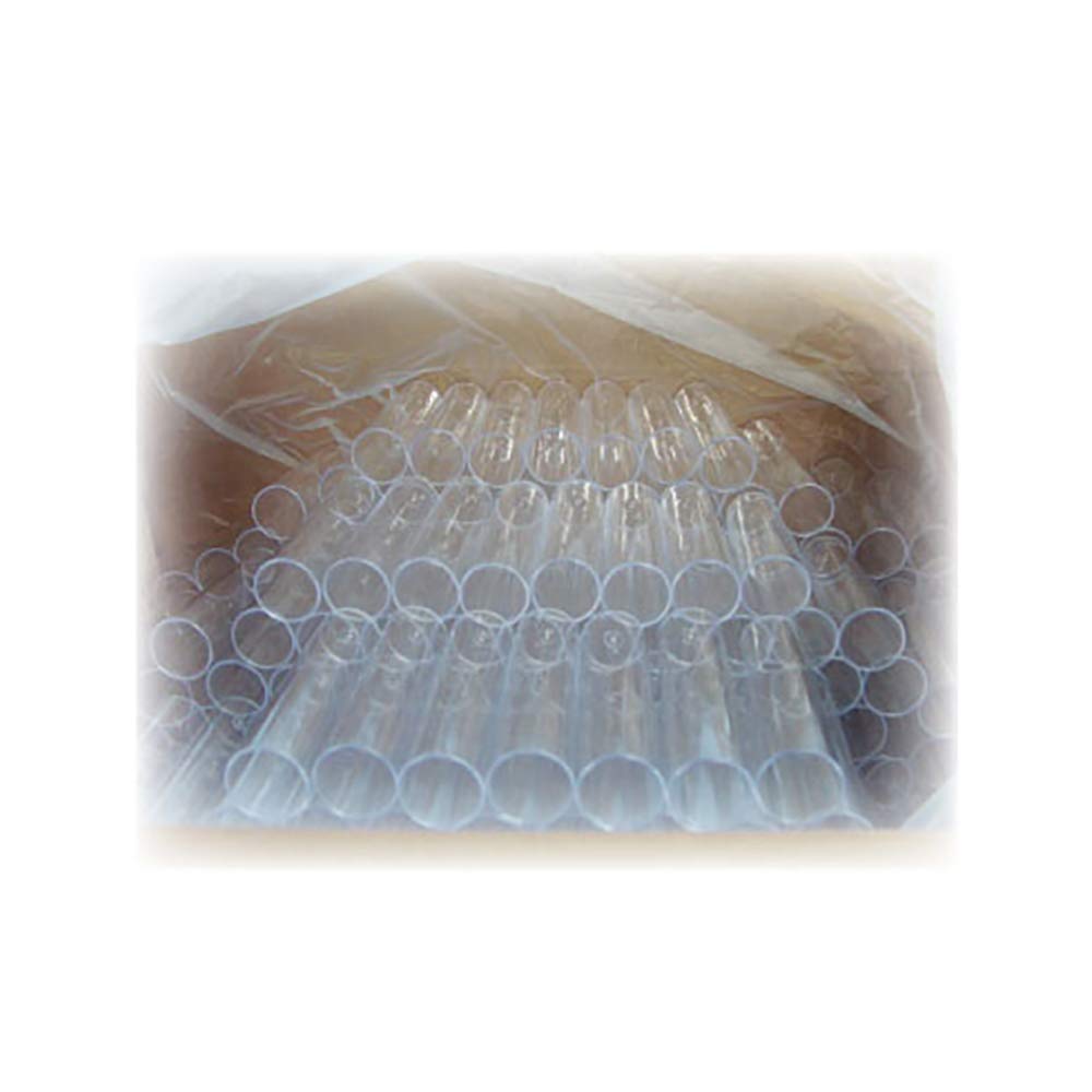 Drosophila Vials (500 Vials/Unit) - Disposable Wide Small Vials Plastic for Observation - Crystal Clear Polystyrene Lab Vials w/Straight Wall - Ready to Use Trays of Empty Vials