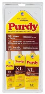 purdy xl 1, 1-1/2 and 2 in. w assorted polyester paint brush set