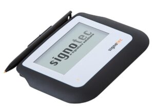 signotec sigma 4" monochrome w/backlight signature pad with software