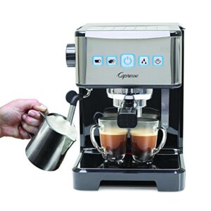 Capresso 124.01 Ultima Pro Programmable Pump Espresso Machine, Black/Stainless Steel