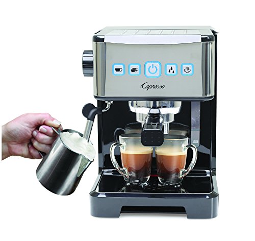 Capresso 124.01 Ultima Pro Programmable Pump Espresso Machine, Black/Stainless Steel