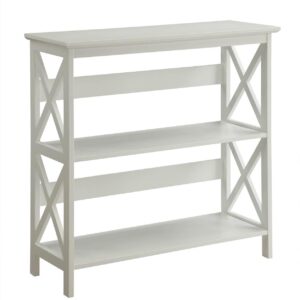 Convenience Concepts Oxford 3 Tier Bookcase, White