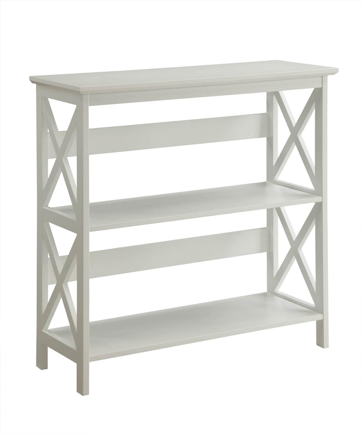 Convenience Concepts Oxford 3 Tier Bookcase, White