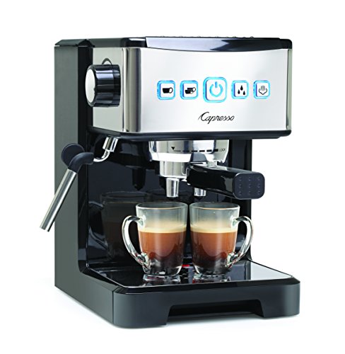 Capresso 124.01 Ultima Pro Programmable Pump Espresso Machine, Black/Stainless Steel