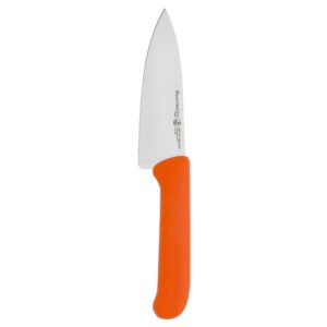 messermeister petite messer 5” chef’s knife, orange - german 1.4116 stainless steel & ergonomic handle - lightweight, rust resistant & easy to maintain