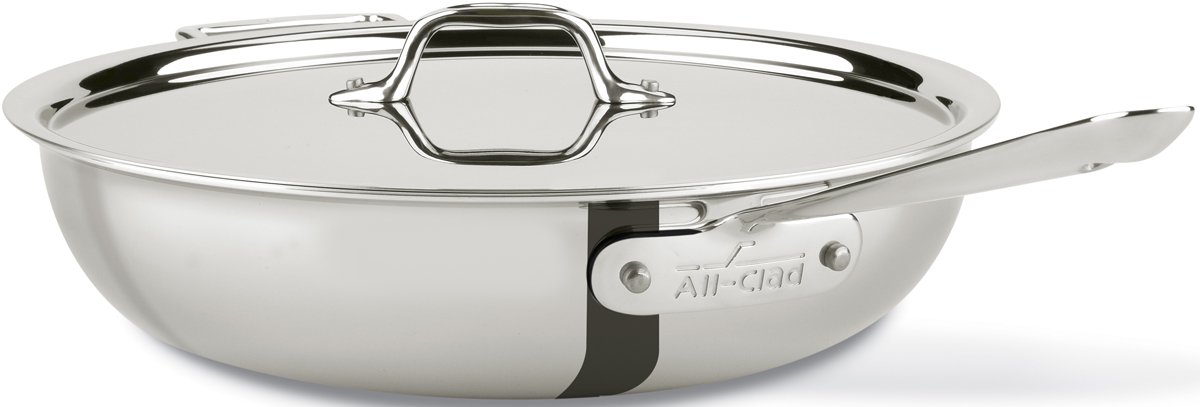 All Clad D5 Stainless Steel 4 Qt Essential Pan With Lid