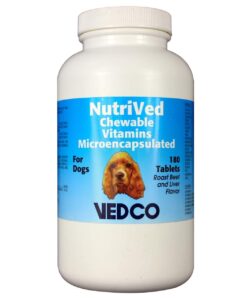 vedco nutrived chewable vitamins for dogs 180 tablets