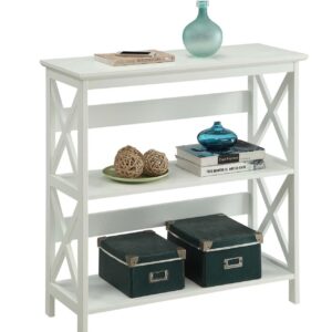 Convenience Concepts Oxford 3 Tier Bookcase, White