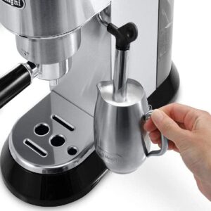 De'Longhi Dedica Style, Espresso Machine, Coffee and Cappucino Maker with Milk Frother, Metal/Stainless, EC680M, 13 x 5.9 x 12 inches