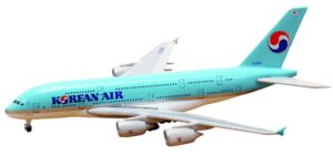 kokusai boeki kaisha, ltd 1/600 scale diecast airplane, diecast toys, korean airlines a380-800